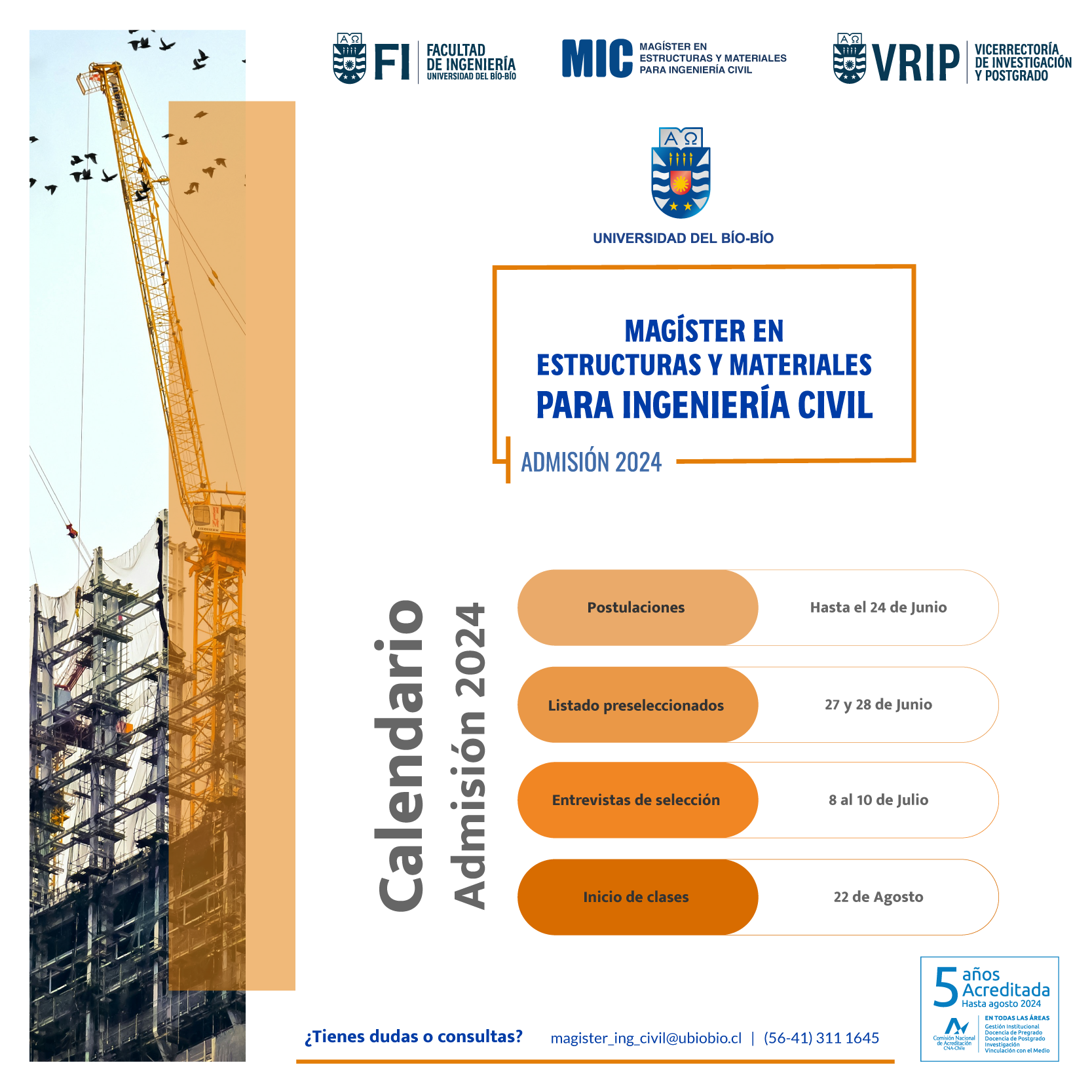 MIC – Magíster en Estructuras y Materiales para Ingeniería Civil